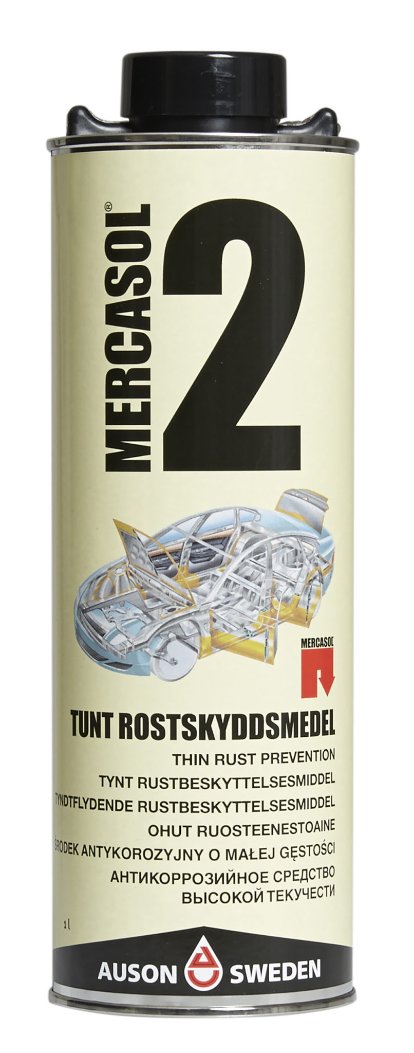 Mercasol 2 transperant 1L - Lakkspesialisten