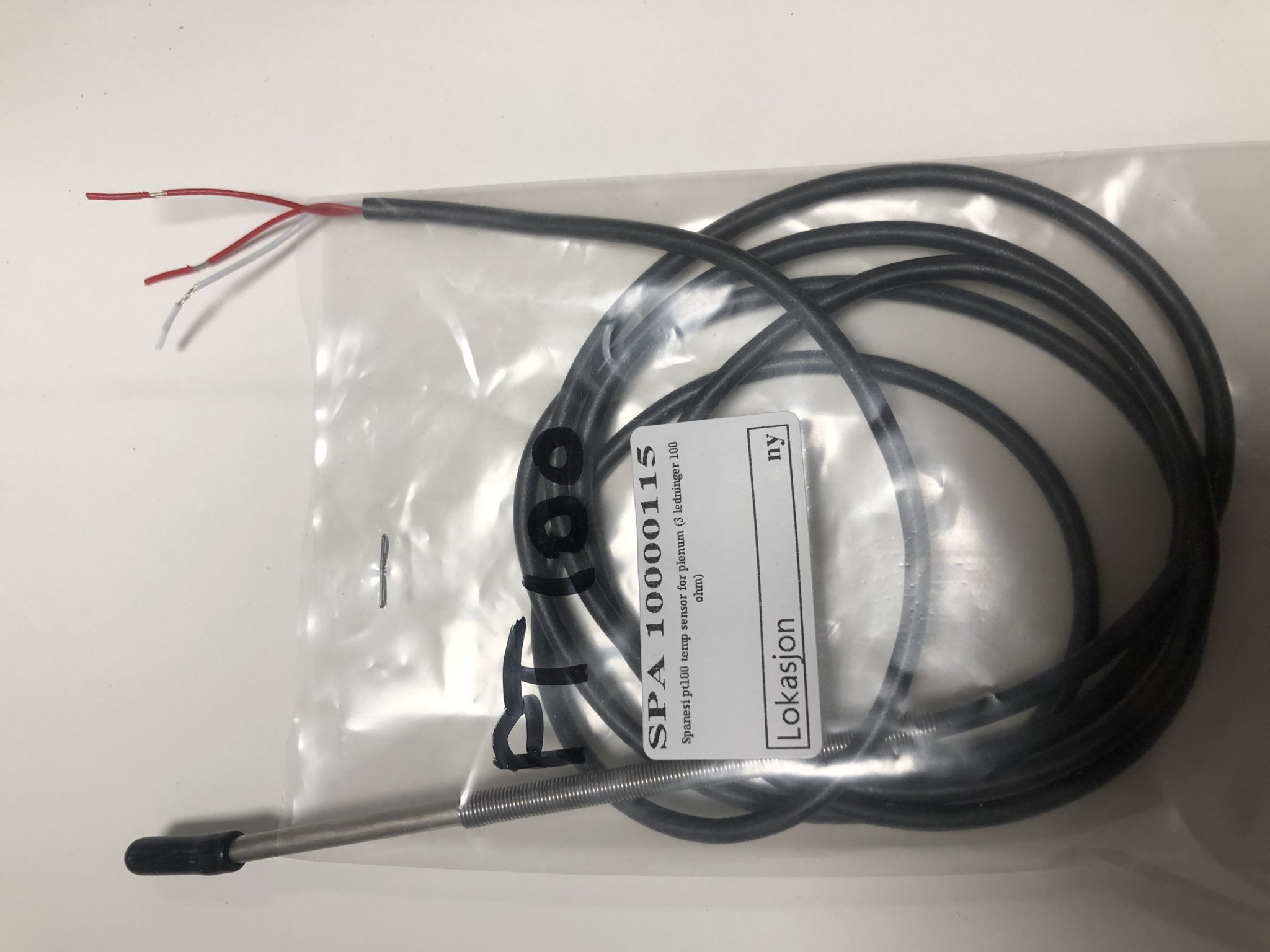 Spanesi pt100 temp sensor for plenum (3 ledninger 100 ohm ...